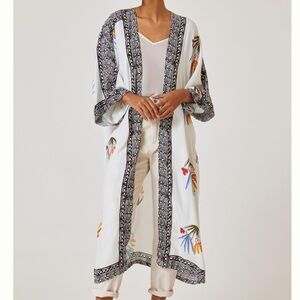 Anthropologie | Kimonos & Yukatas | Anthropologie Bel Kazan White Black ...
